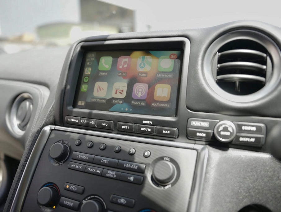How to install Apple Carplay on Nissan GT-R R35 using a Carplay module ...